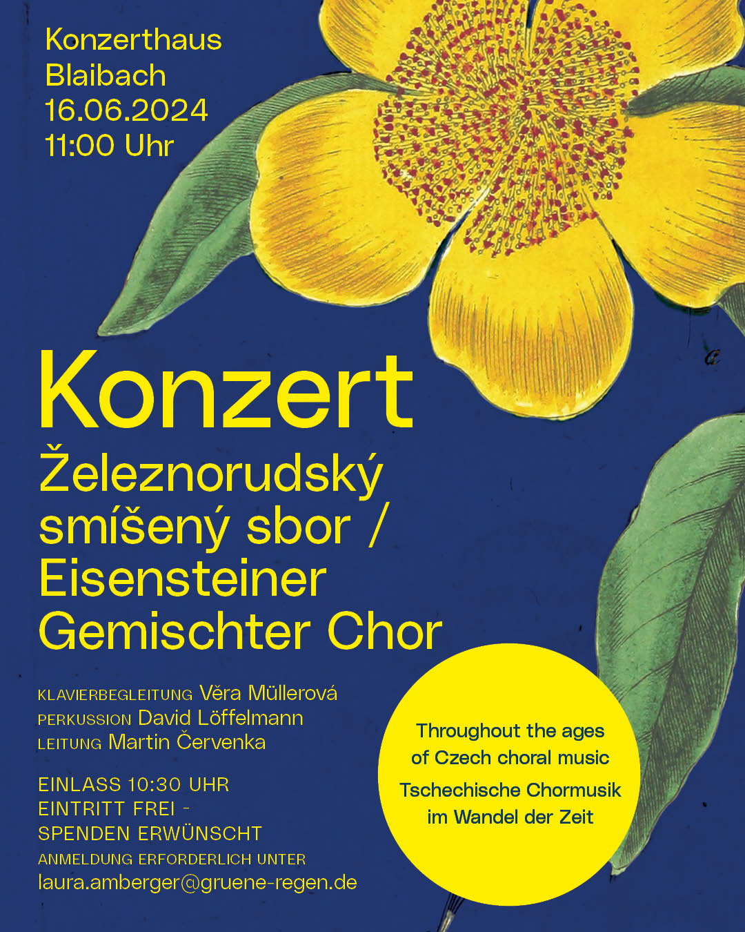 Konzert Železnorudský smíšený sbor / Eisensteiner Gemischter Chor ...